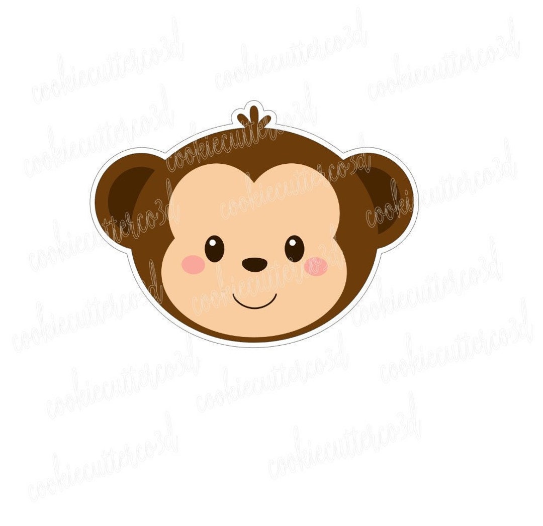 Monkey Head Wild Animal Cookie Cutter, Fondant Cutter, Clay Cutter - Etsy