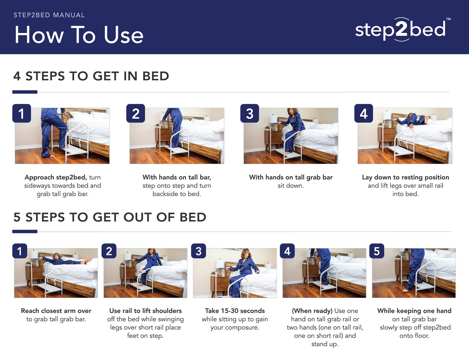 The Step2bed is the Ideal Bedside Safety Step and the Safest Way to Get ...