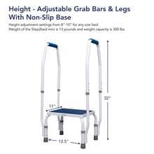 Step2bed Mini for Elderly With Adjustable Height Bed Step Stool for ...