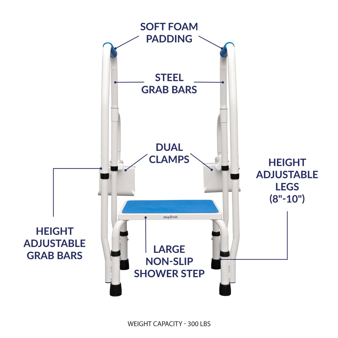 Bathtub Safety Step is the Safest Way to Get in and Out of the Bathtub ...