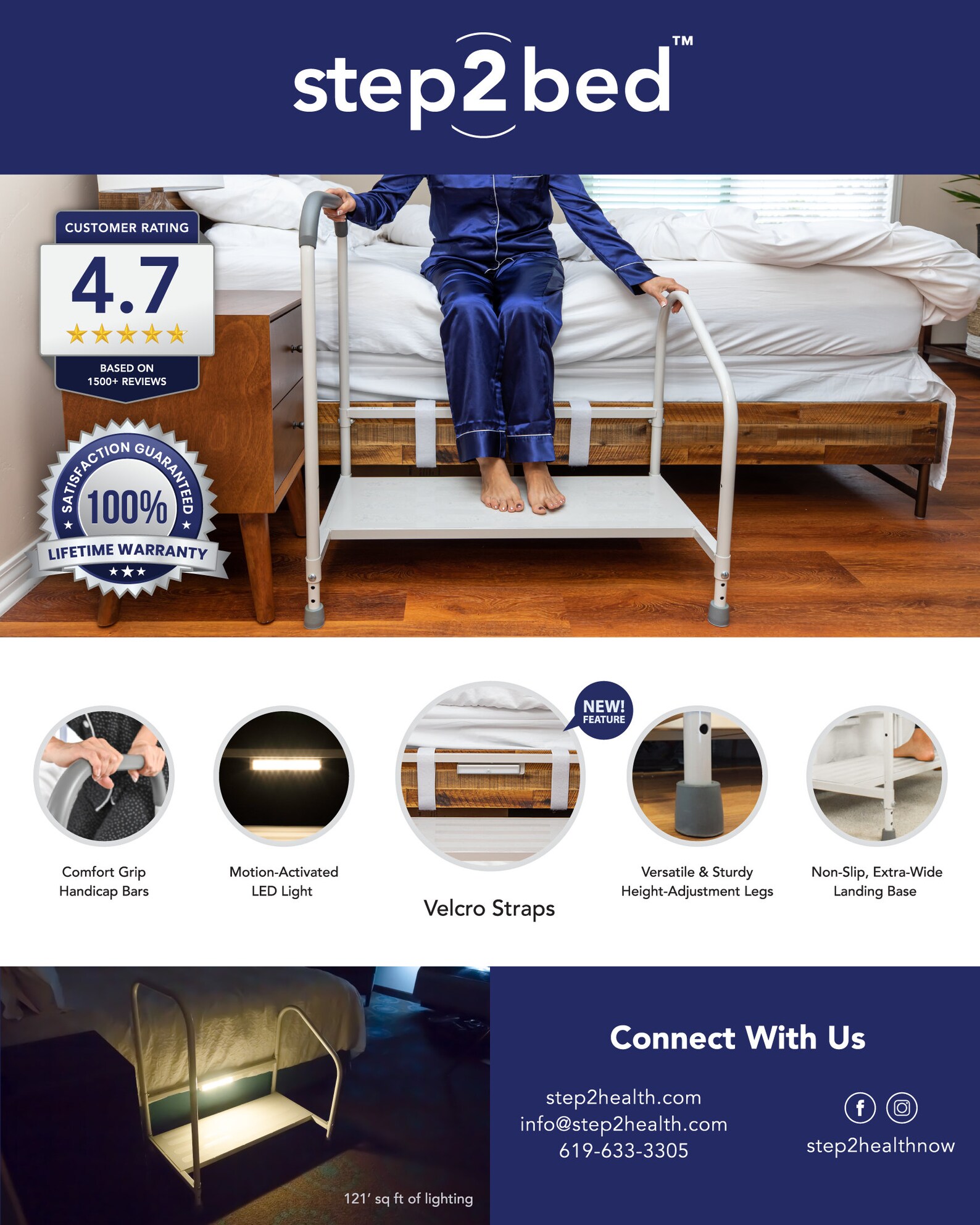 The Step2bed is the Ideal Bedside Safety Step and the Safest - Etsy UK