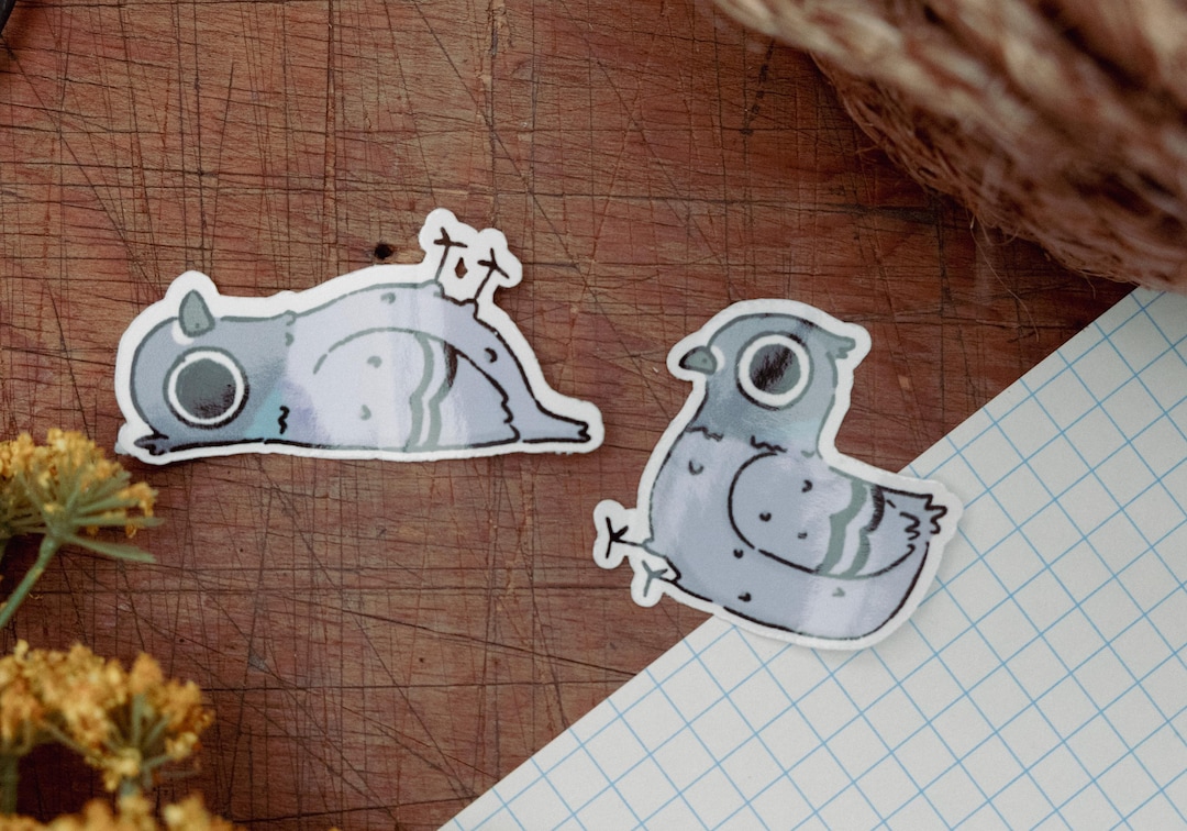 Lazy Pigeons Stickers - Etsy
