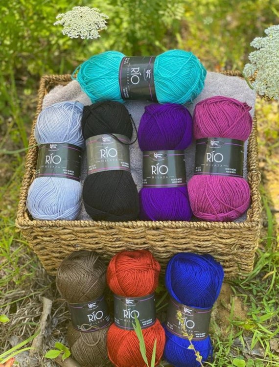 Rio Yarn Yarn for Knitting Rio Ball of 100 Grams Embroidery - Etsy