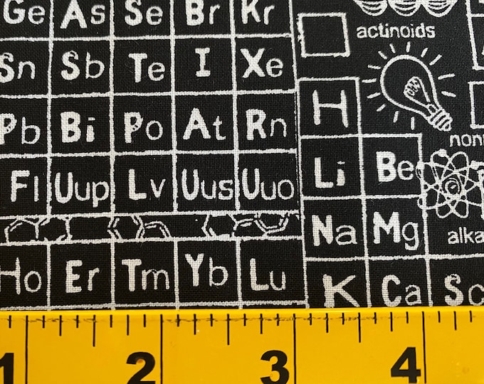 Periodic Table of Elements, Cotton, Timeless Treasures 68231, You ...
