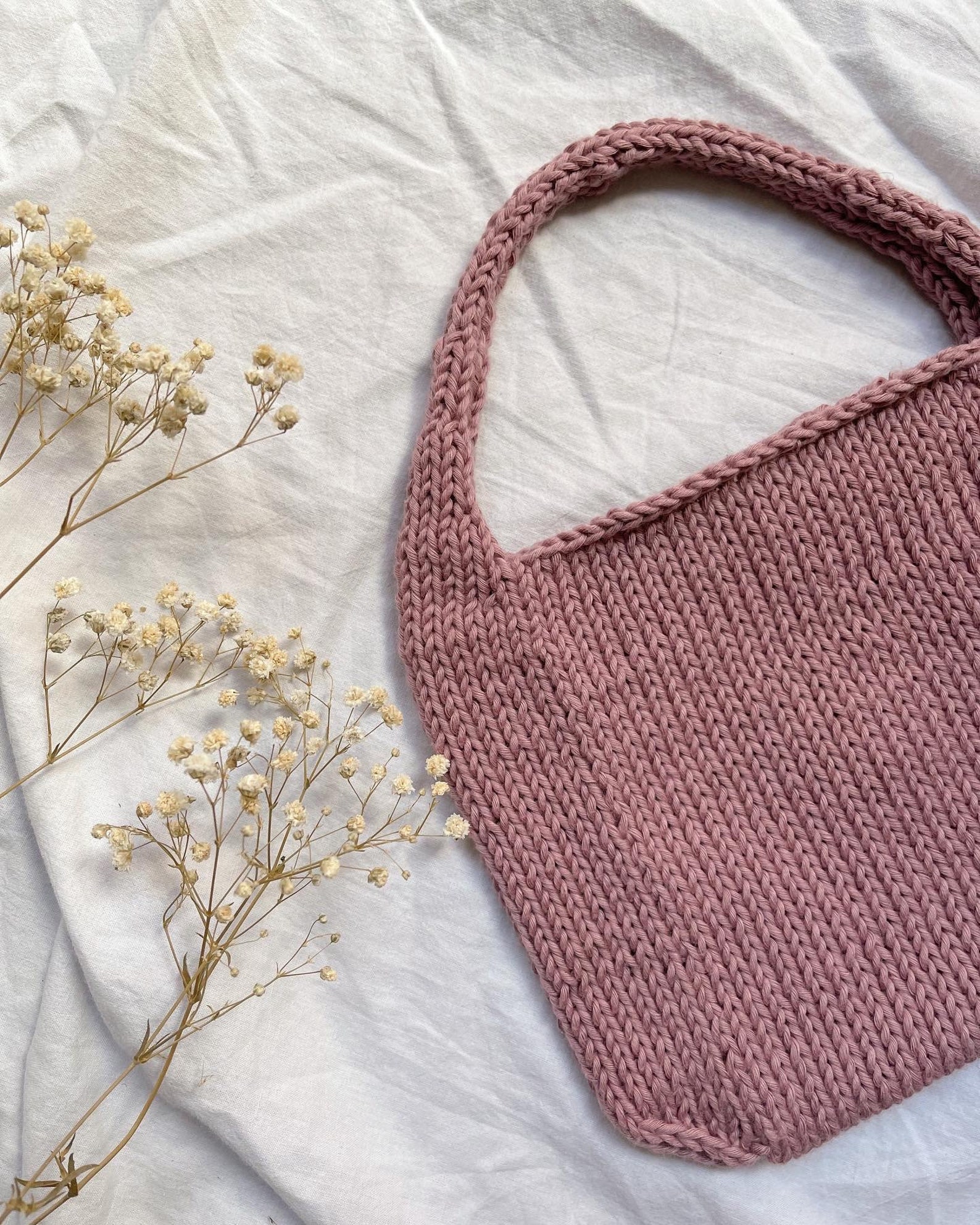 Ninas Mini Bag - English Knitting Pattern - Etsy