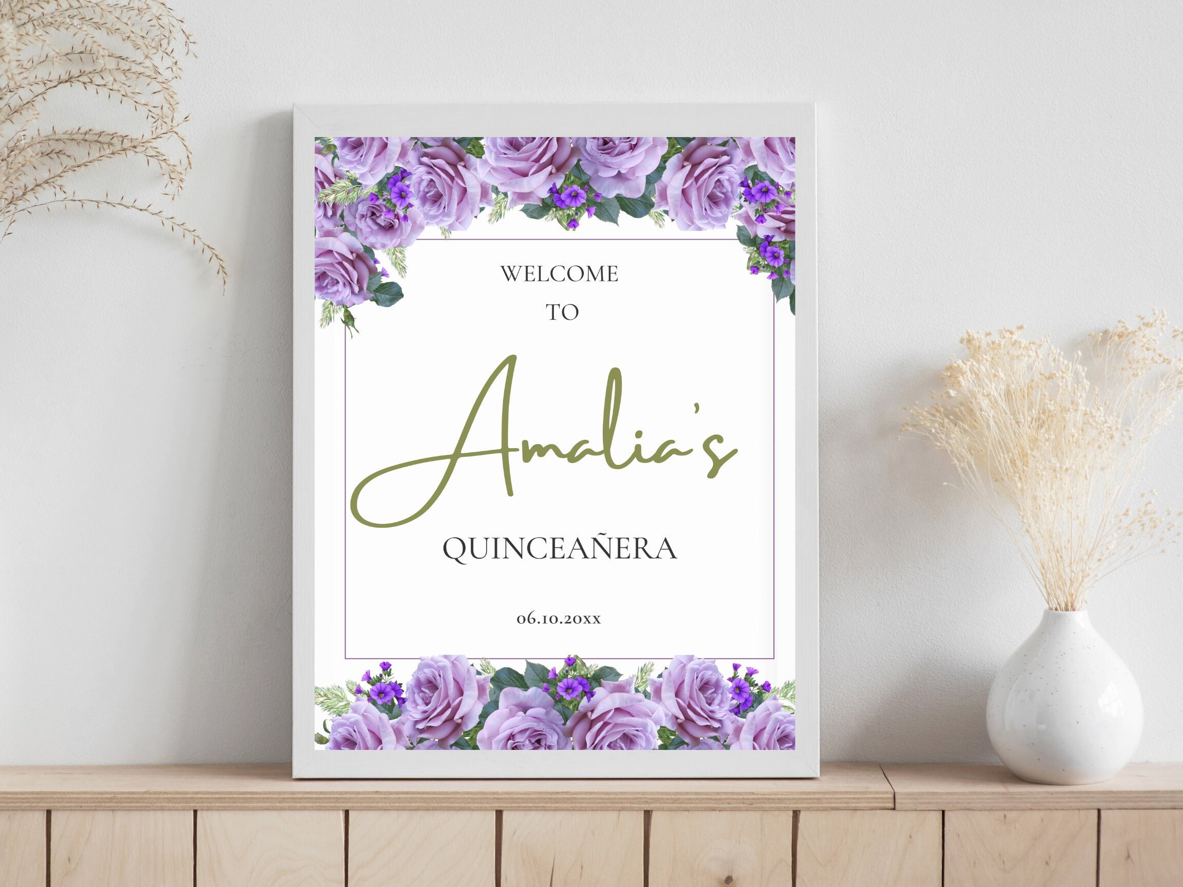 Quinceanera Welcome Sign Mis Quince 15th Birthday Quinceañera - Etsy