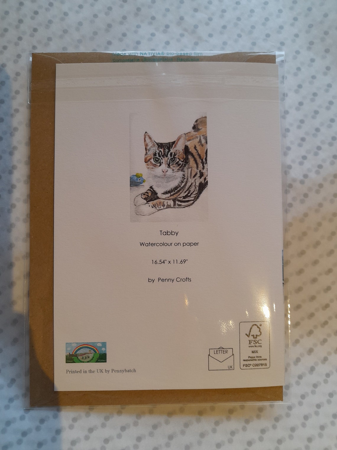 Tabby Cat Card Tabby Cat Cat Card Greetings Card - Etsy UK