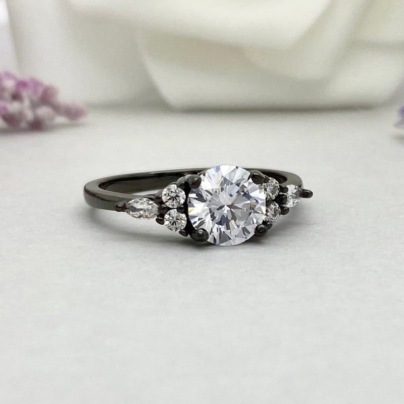 Black Gold Ring - Etsy