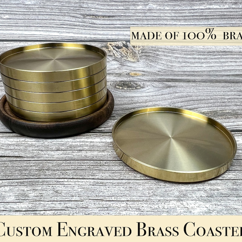 Gold Coasters - Etsy