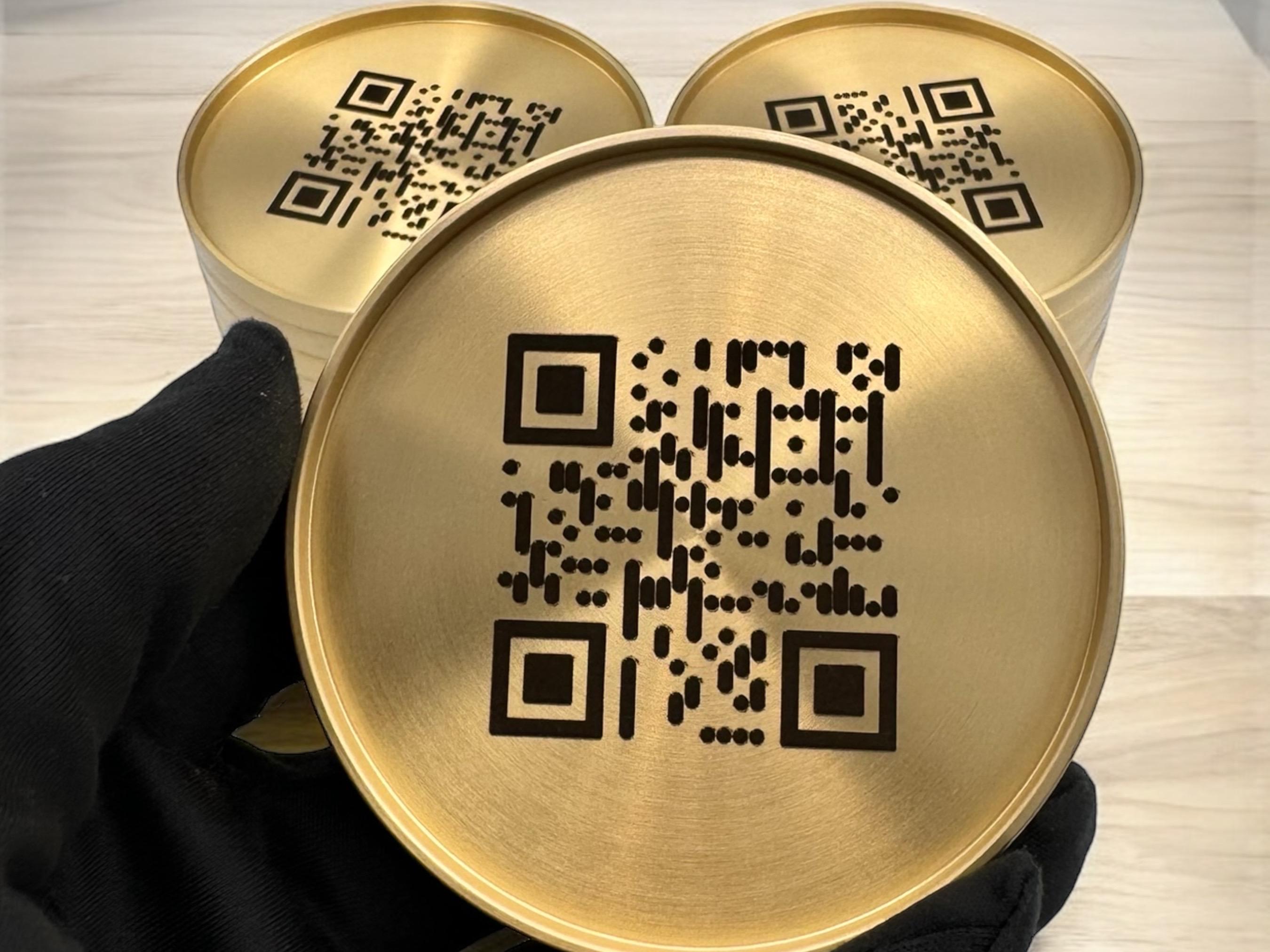 Engraved Brass Coasters – Custom Logo Drink Coasters for Business ...