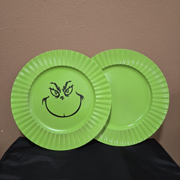 Grinch Plate - Etsy