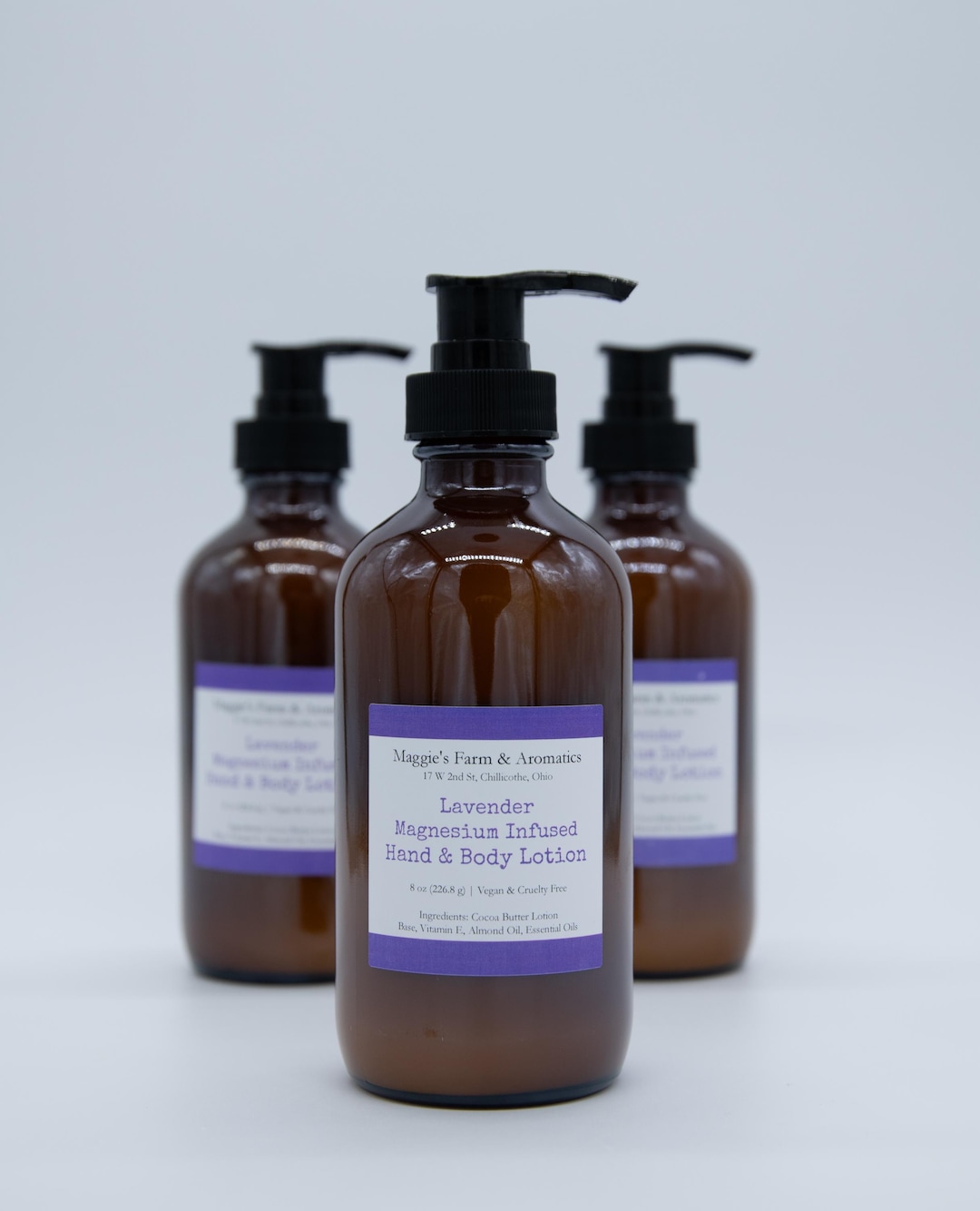 Lavender Magnesium Hand & Body Lotion, Fast Absorbing, Non-greasy - Etsy