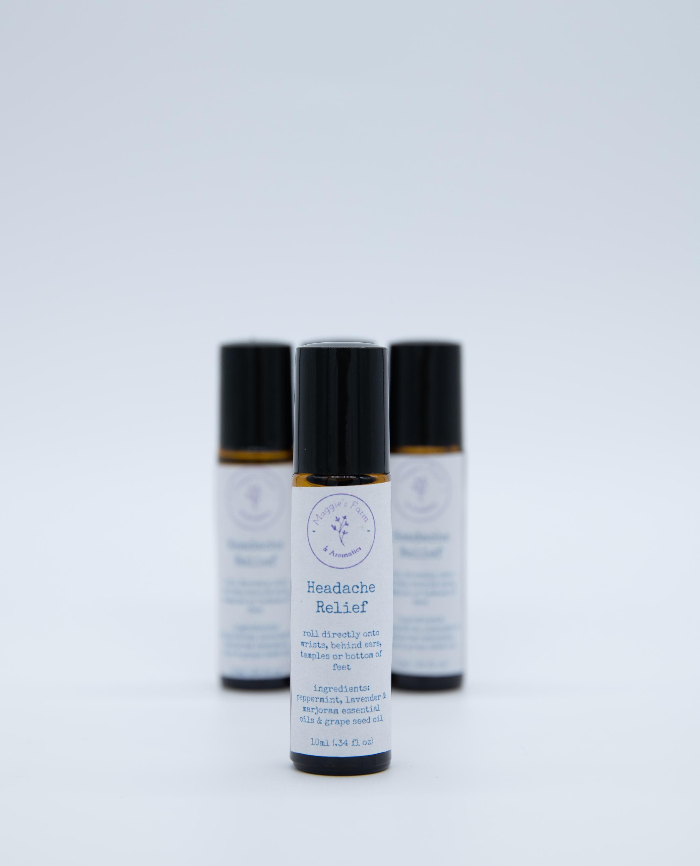 Headache Aromatherapy Roller for Tension Relief Essential Oils Calming ...