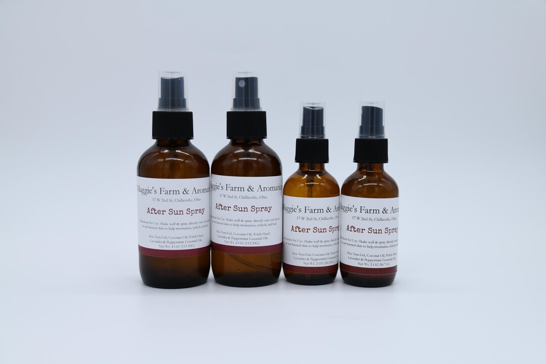 Natural After Sun Spray: Soothing Aloe Vera, Essential Oils - Etsy