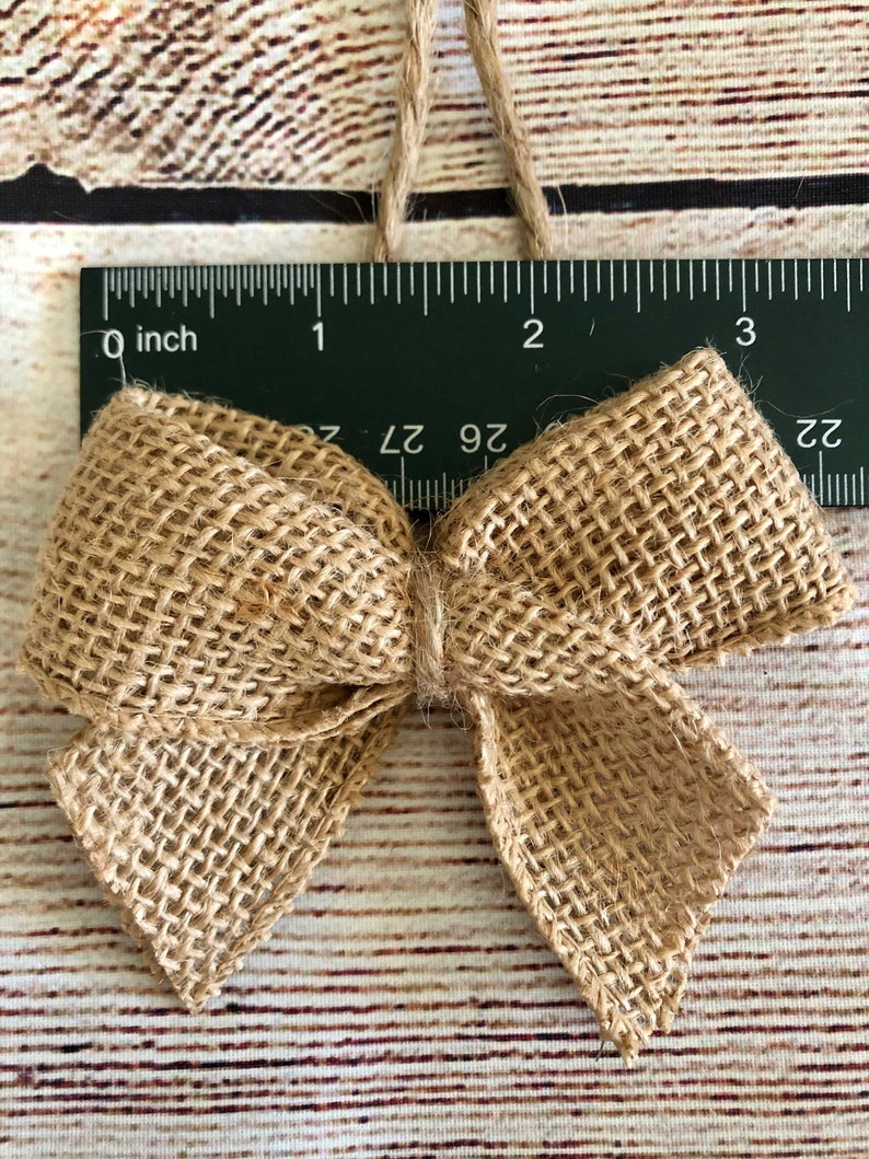 Handmade Burlap Canister Bow Set Farmhouse Rustic Theme - Etsy