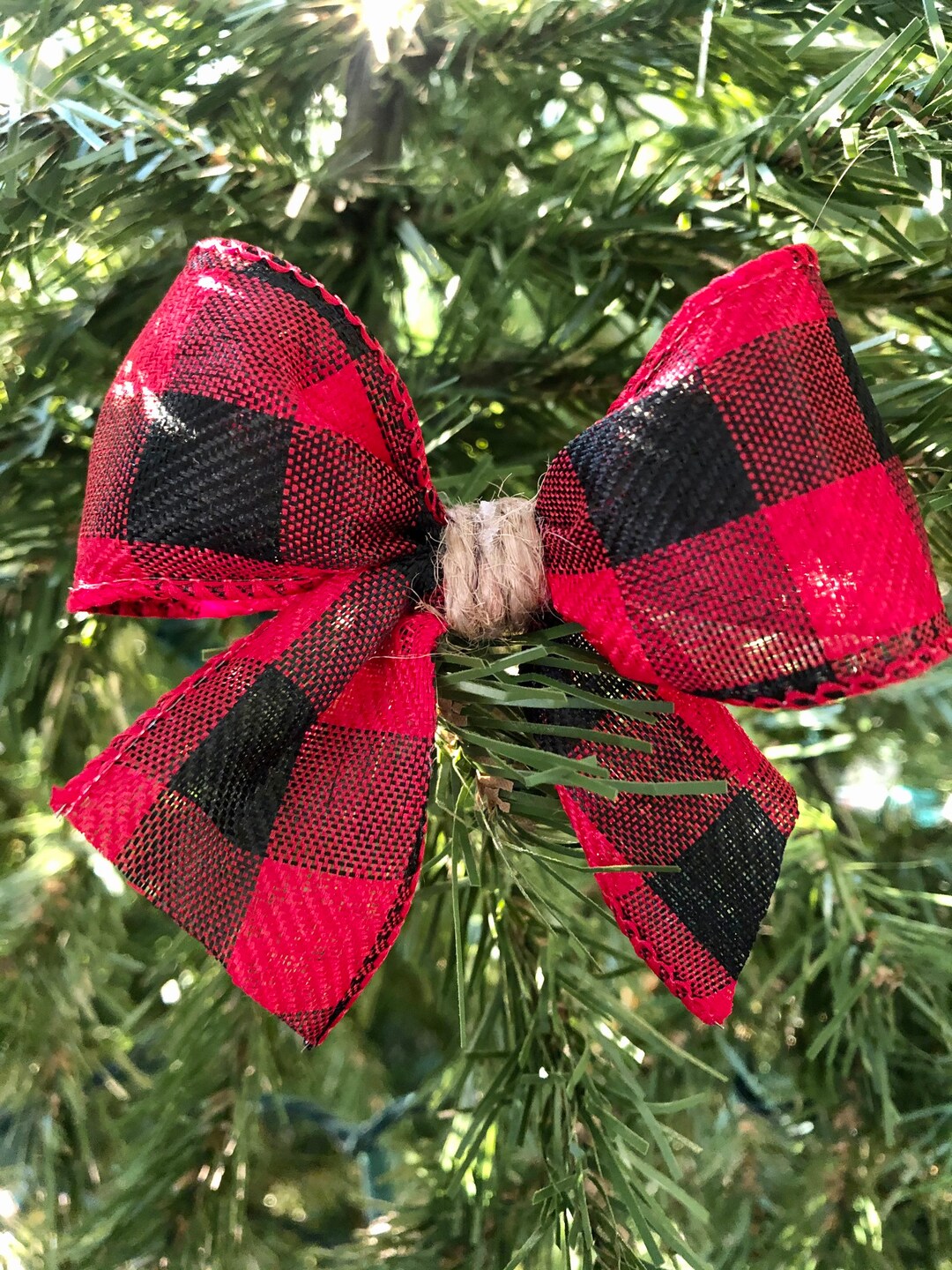 Farmhouse Canister Bow Set - Red Black Buffalo Plaid - Rustic Craft ...