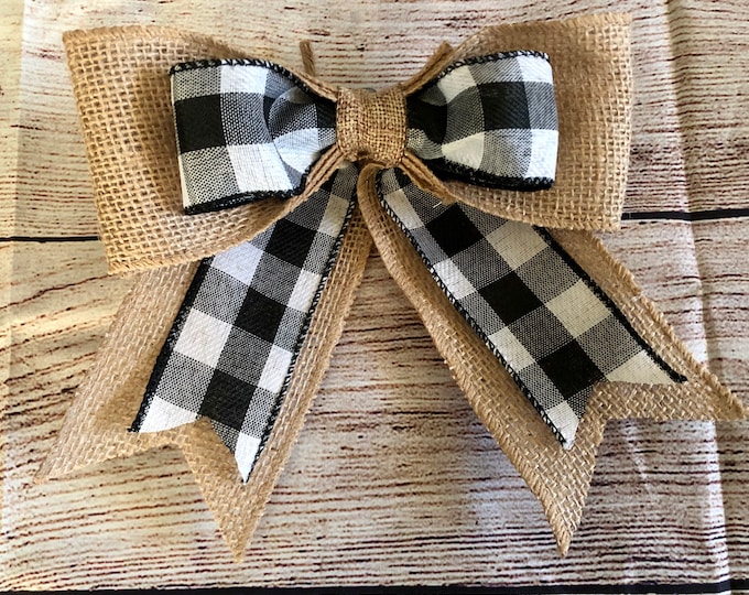 Burlap Bow, Pew Bow, Rustic Wedding, Church Pew, Weddings, Fall Decor ...