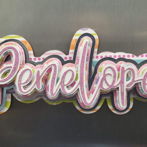 Custom Name Sticker or Magnet Laptop Sticker Waterbottle - Etsy