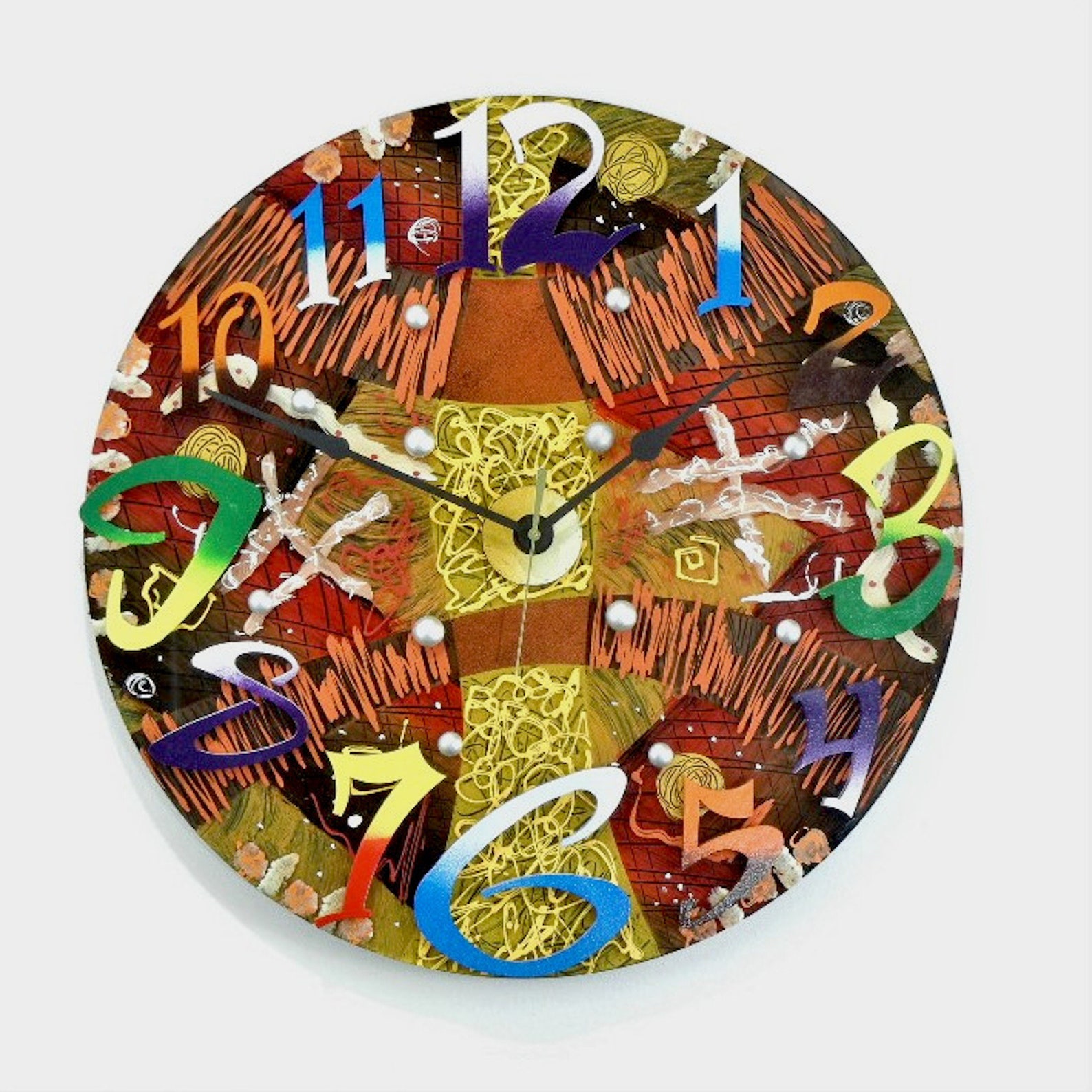 Small Time Abstract Gold-very Cool Clocks-modern Wall - Etsy India