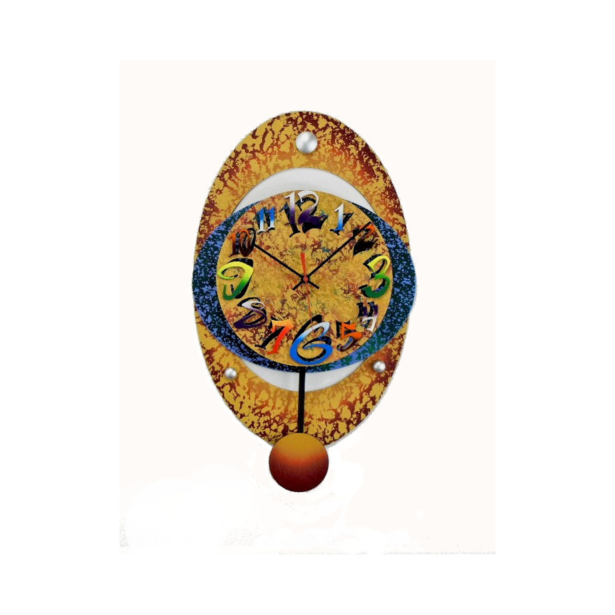 LG OVAL 20-very Cool Clocks-modern Wall Clocks-pendulum Clocks-unique ...
