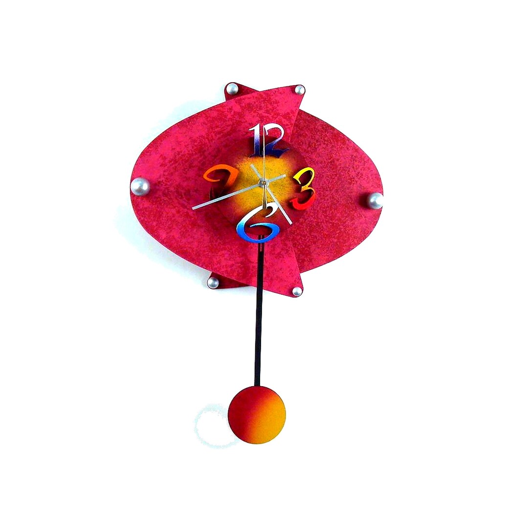 CRESCENT 4-very Cool Clock-modern Wall Clock-swinging Pendulum Clock ...