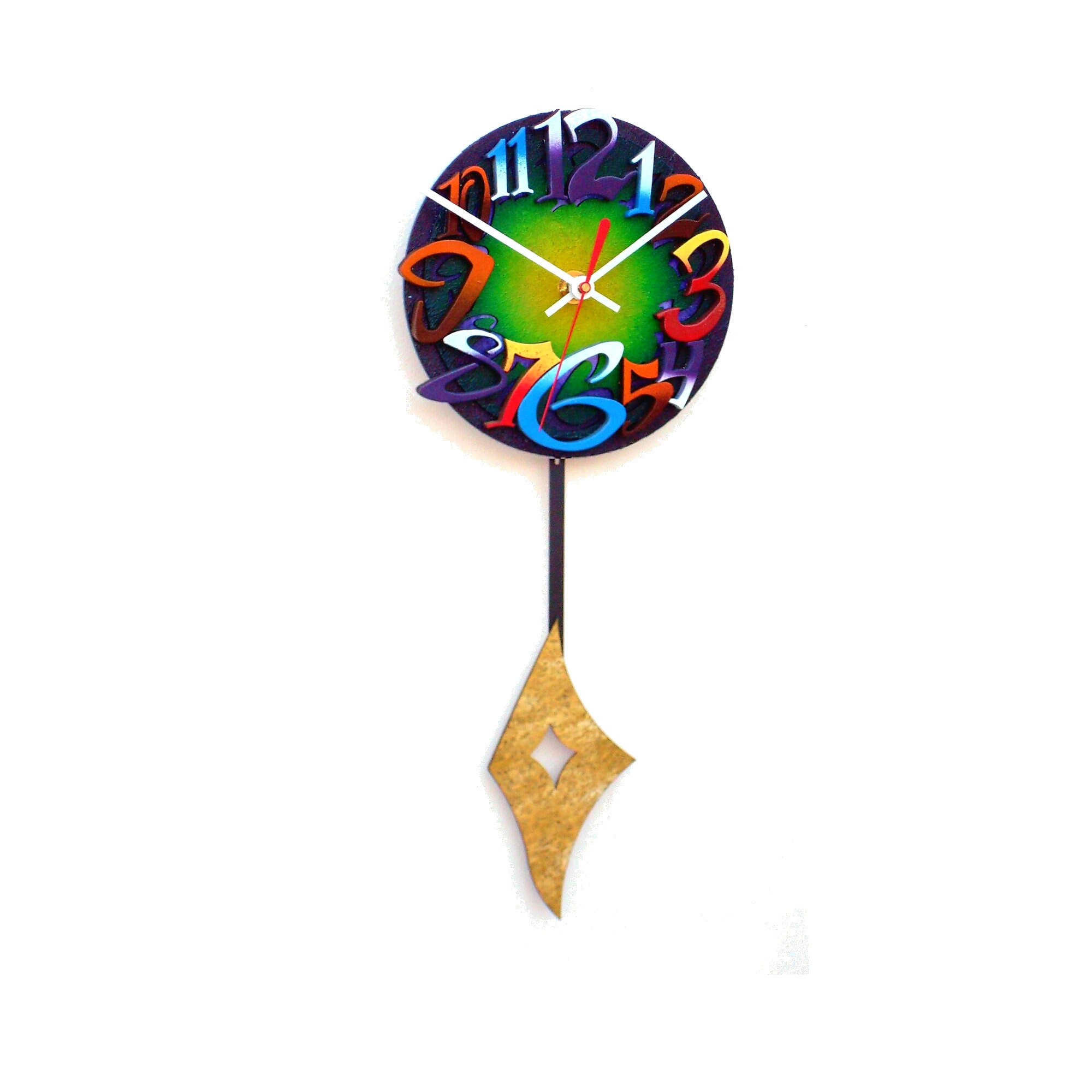 TIME 7-very Cool Clock-swinging Pendulum Clock-modern Wall Clock ...