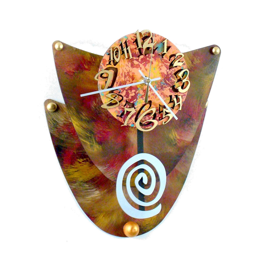 CRESCENT 2-very Cool Clock-modern Wall Clock-swinging Pendulum Clock ...