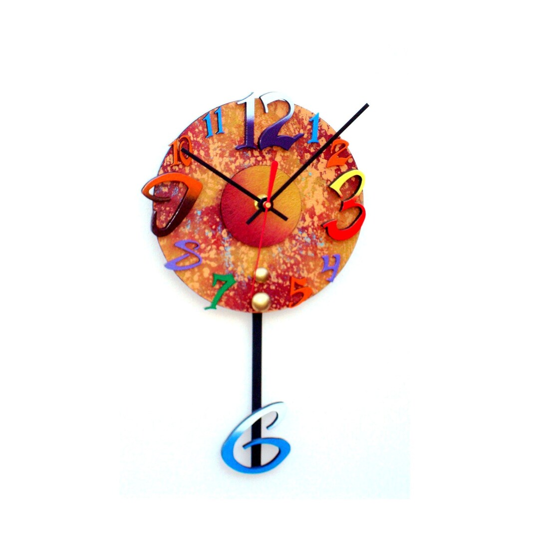 TIME 6-very Cool Clocks-modern Wall Clock-swinging Pendulum Clock ...