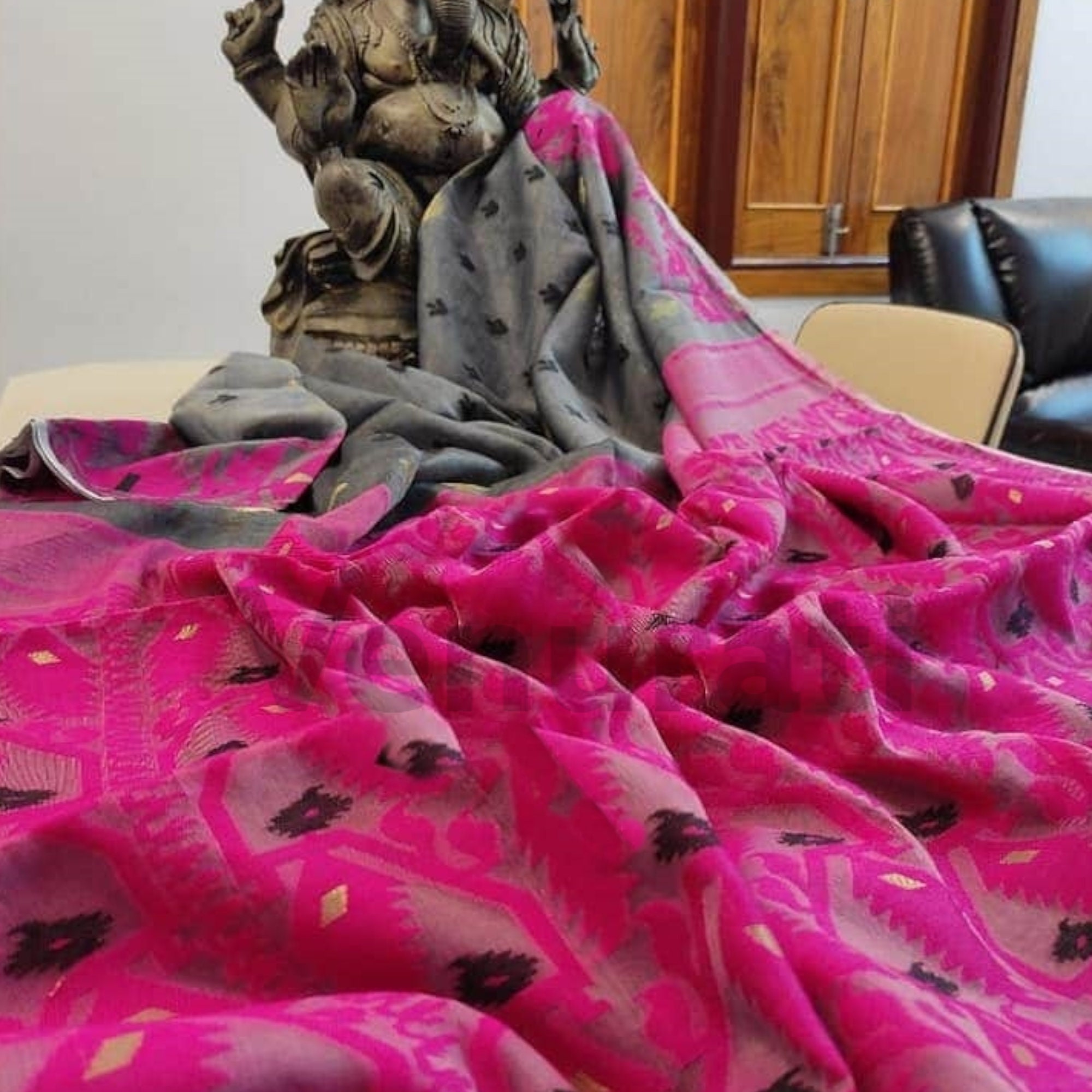 Handcrafted Designer Dhakai Jamdani Saree Rich Texture Jamdani Work ...