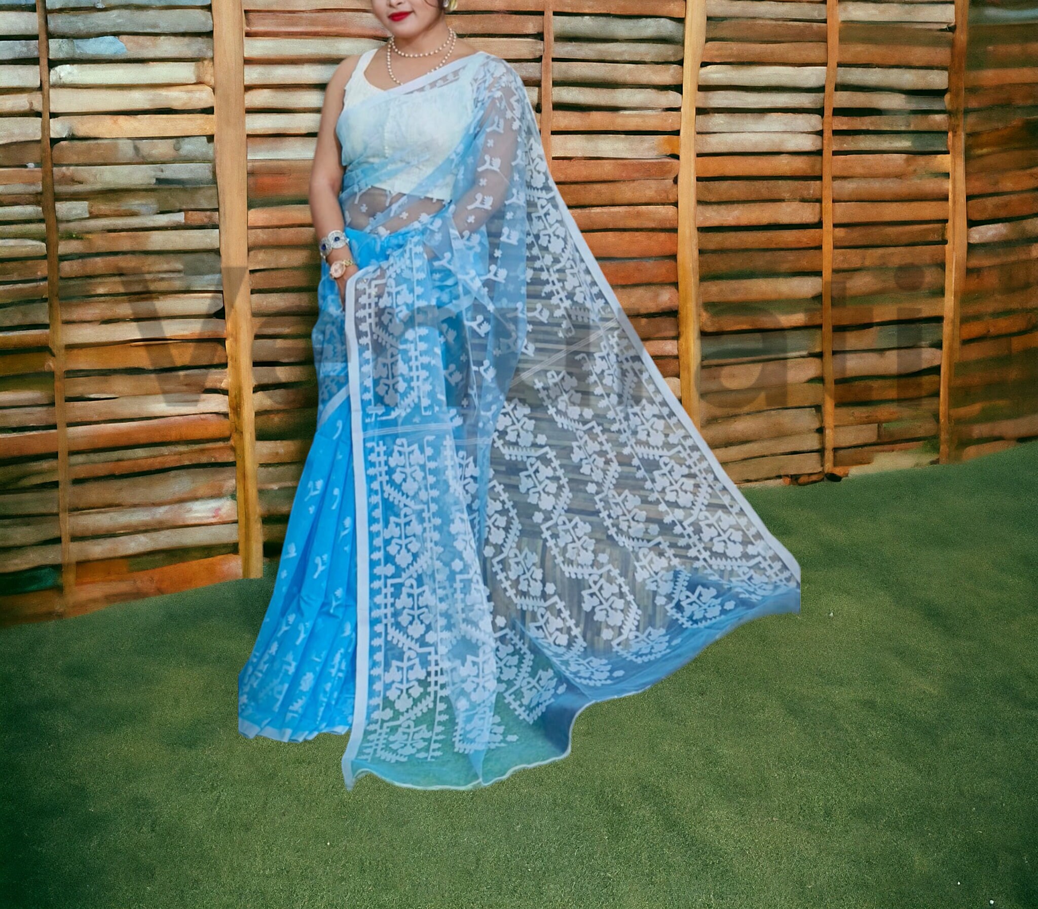 Cotton Soft Jamdani Saree Rich Texture and Work All Over Jamdani Work ...