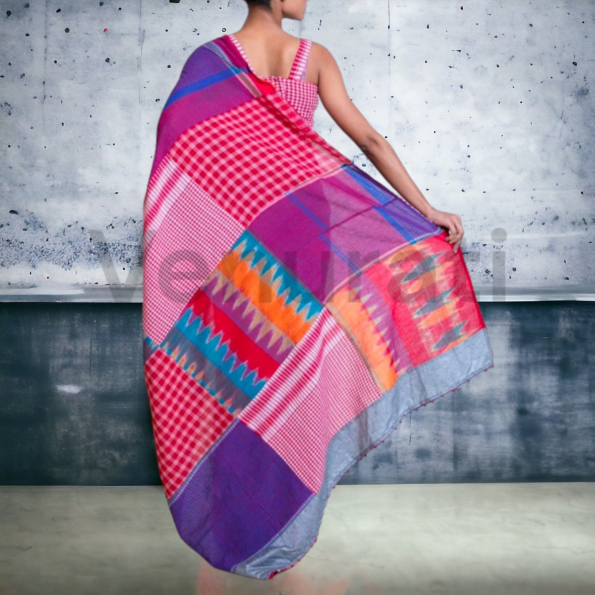 Handwoven Cotton Katki Mix Match Khadi Saree – Traditional Elegance for ...