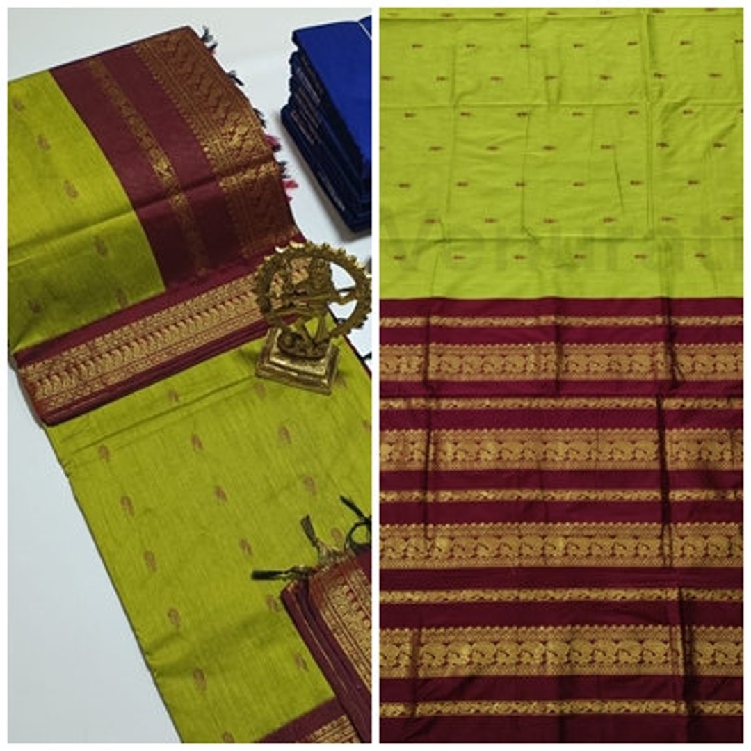 Authentic Gadwal Silk Saree With Zari Work Bengals Gadwal Sari for ...