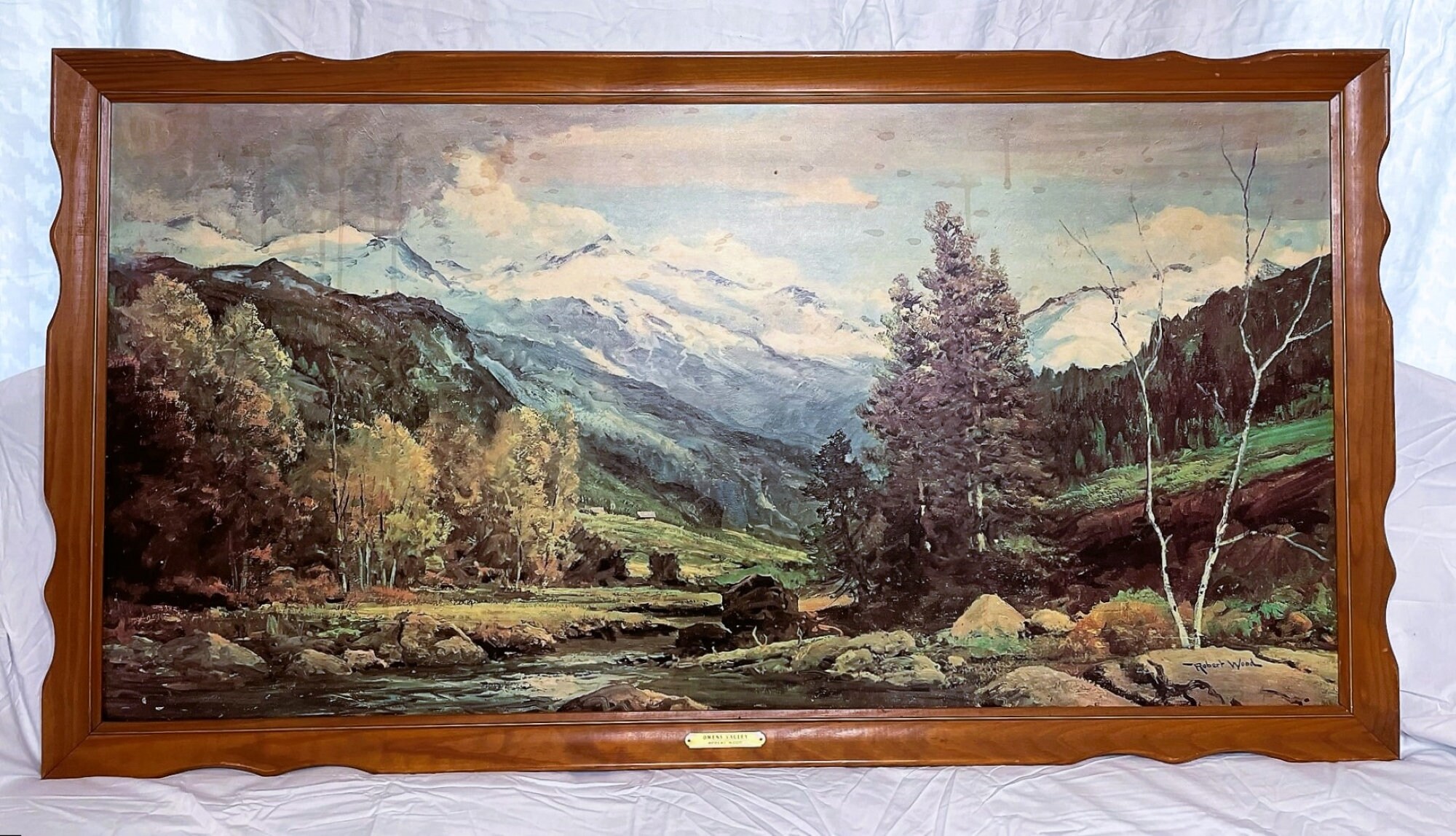 Robert Wood owens Valley Artist Signed Lithograph Framed Print Water ...