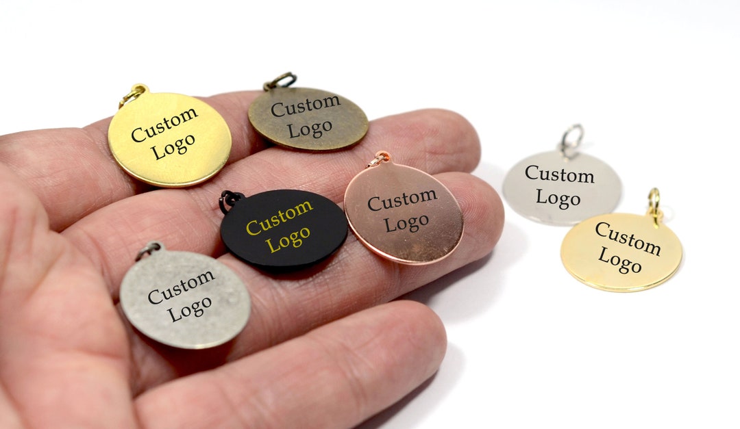 Custom Laser Engraved Tag , Jewelry Personalized Tag ,custom Logo Tag ...