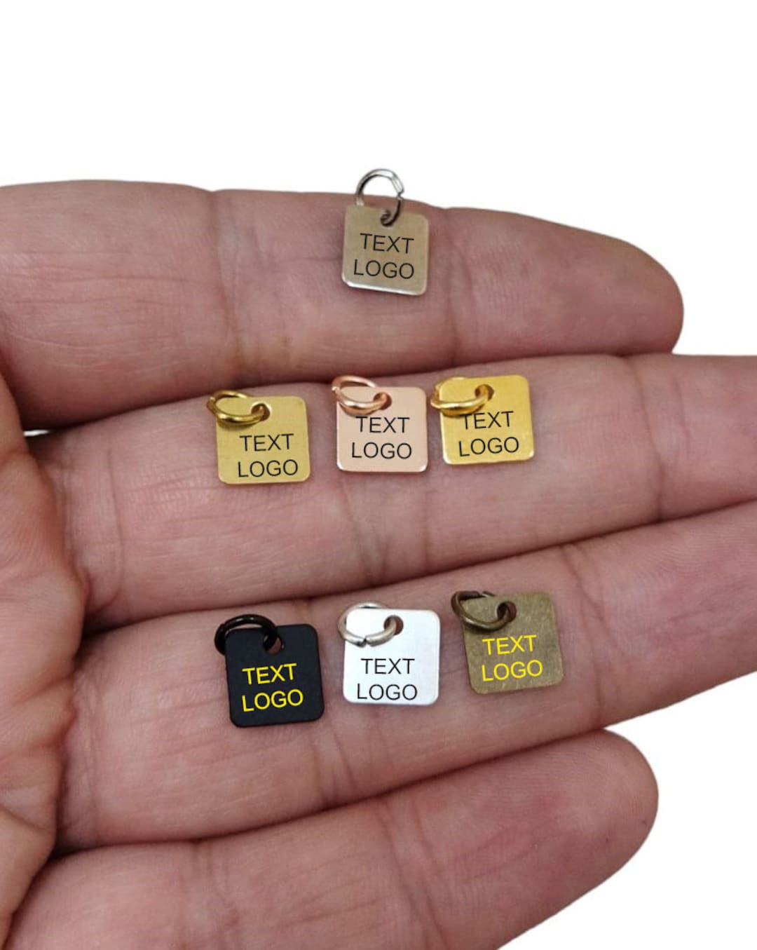 Custom Laser Engraved Tag , Jewelry Personalized Tag ,custom Logo Tag ...