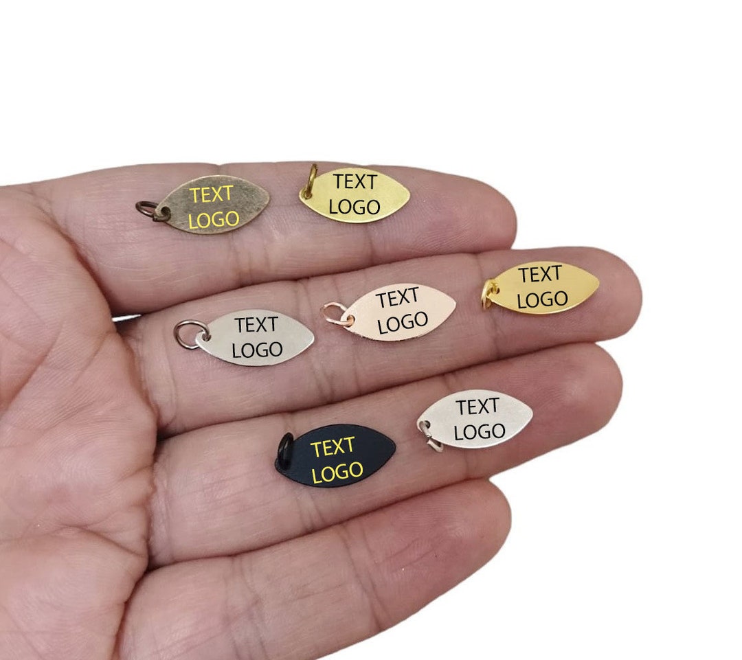 Custom Laser Engraved Tag , Marquise Jewelry Brand Tag ,oval Custom ...