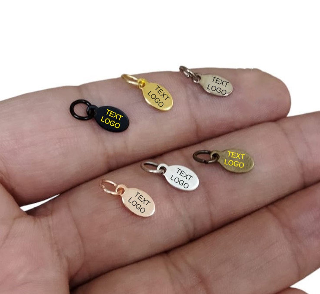 Custom Oval Laser Engraved Tag , Oval Jewelry Personalized Tag ,custom ...
