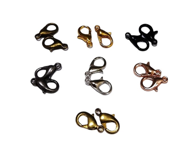 100 Metal Lobster Claw Clasp,lobster Clasp,end Clasp,closure Clasp ...