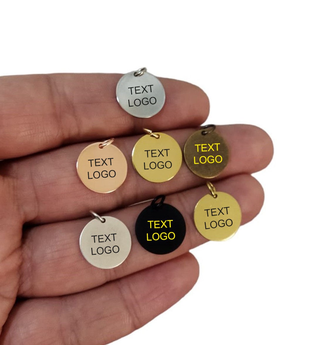 Custom Laser Engraved Tag , Jewelry Personalized Tag ,custom Logo Tag ...