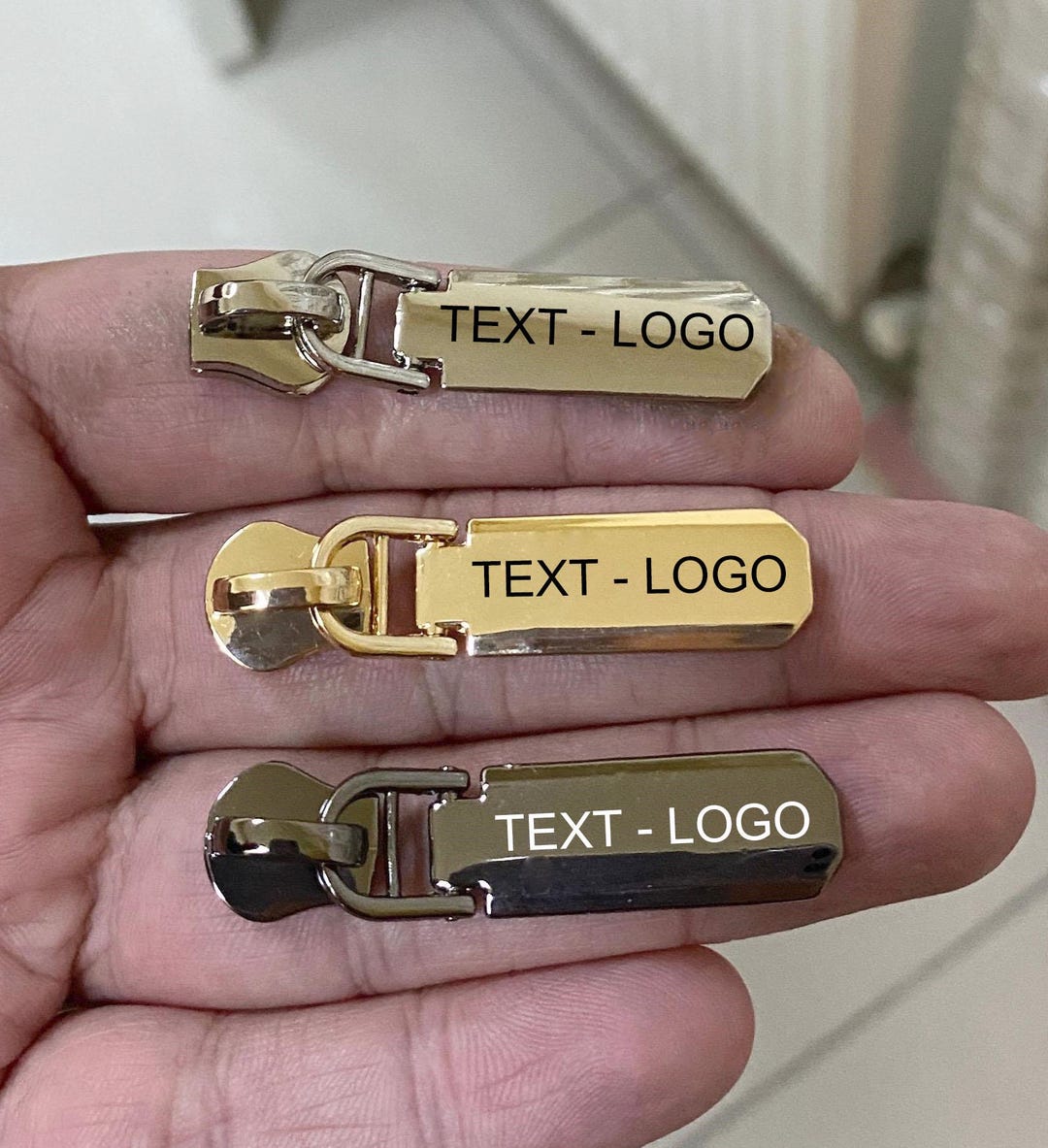 Custom Laser Engraved Zipper Pull: Metal & Leather Zip Head, Custom ...