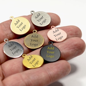 Custom Laser Engraved Tag , Jewelry Personalized Tag ,custom Logo Tag ...