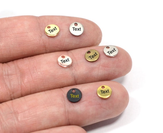 Custom Laser Engraved Tag Jewelry Personalized Tag custom | Etsy