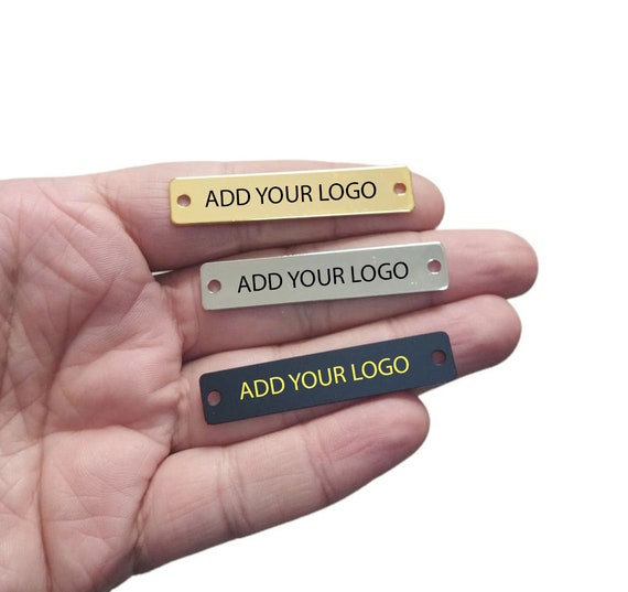 Clothing Metal Tag Customized Rectangle Clothes Tag With 2 | Etsy