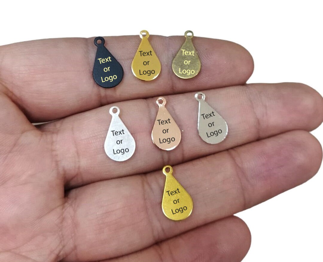 Custom Laser Engraved Tag , Jewelry Custom Engraved Drop Tag ,custom ...