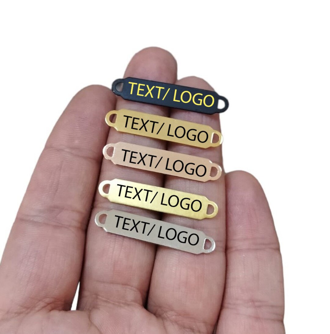 Clothing Metal Tag , Customized Rectangle Clothes Tag , 0.5 X 7 X 35 Mm ...