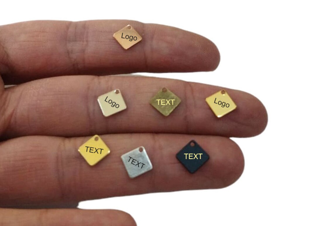 Custom Laser Engraved Tag , Jewelry Personalized Tag ,custom Logo Tag ...