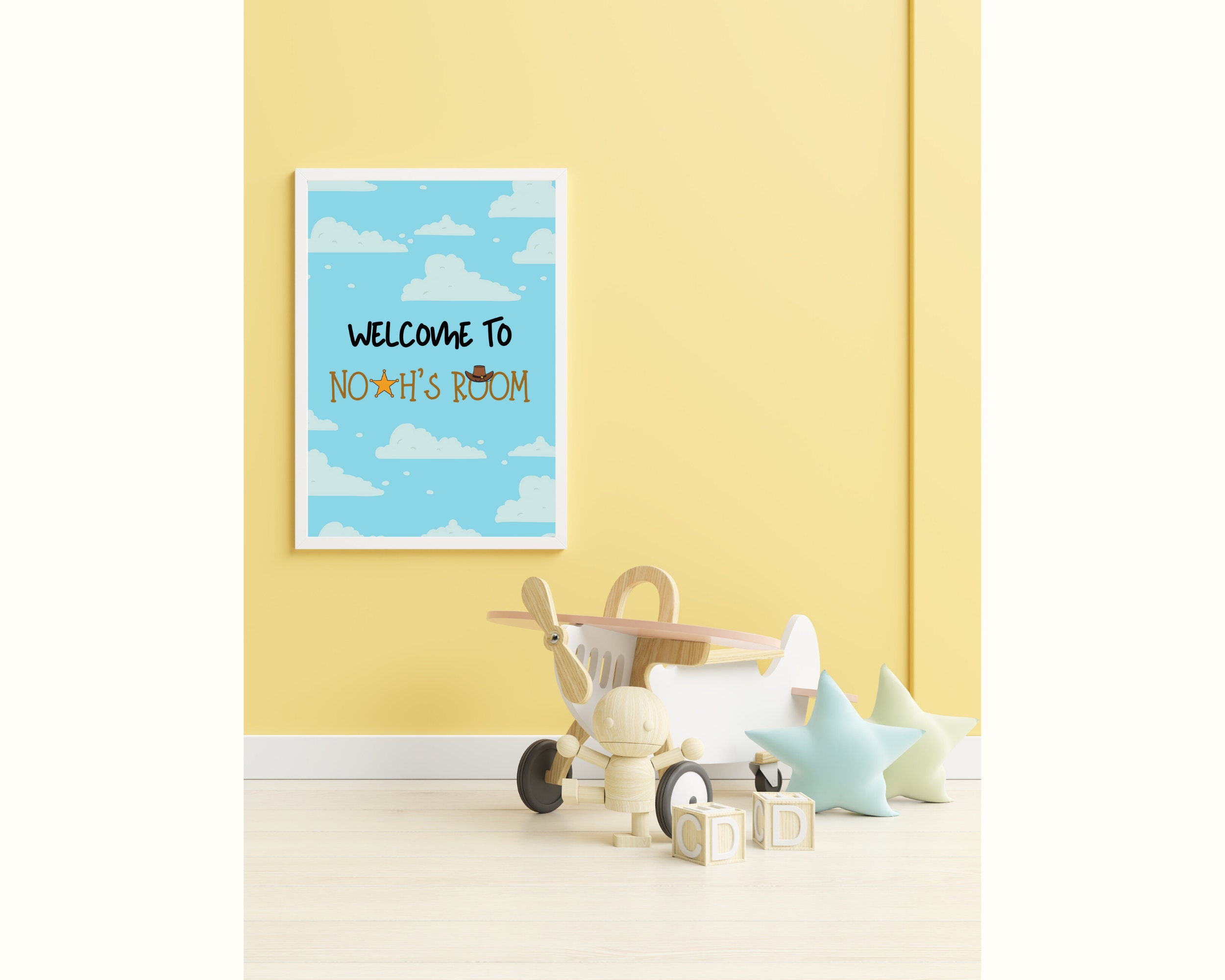 Toy Story Room Sign: Instant Download, Cute Wall Art, Custom Wall Art ...