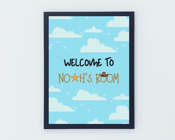 Toy Story Room Sign: Instant Download Cute Wall Art Custom | Etsy