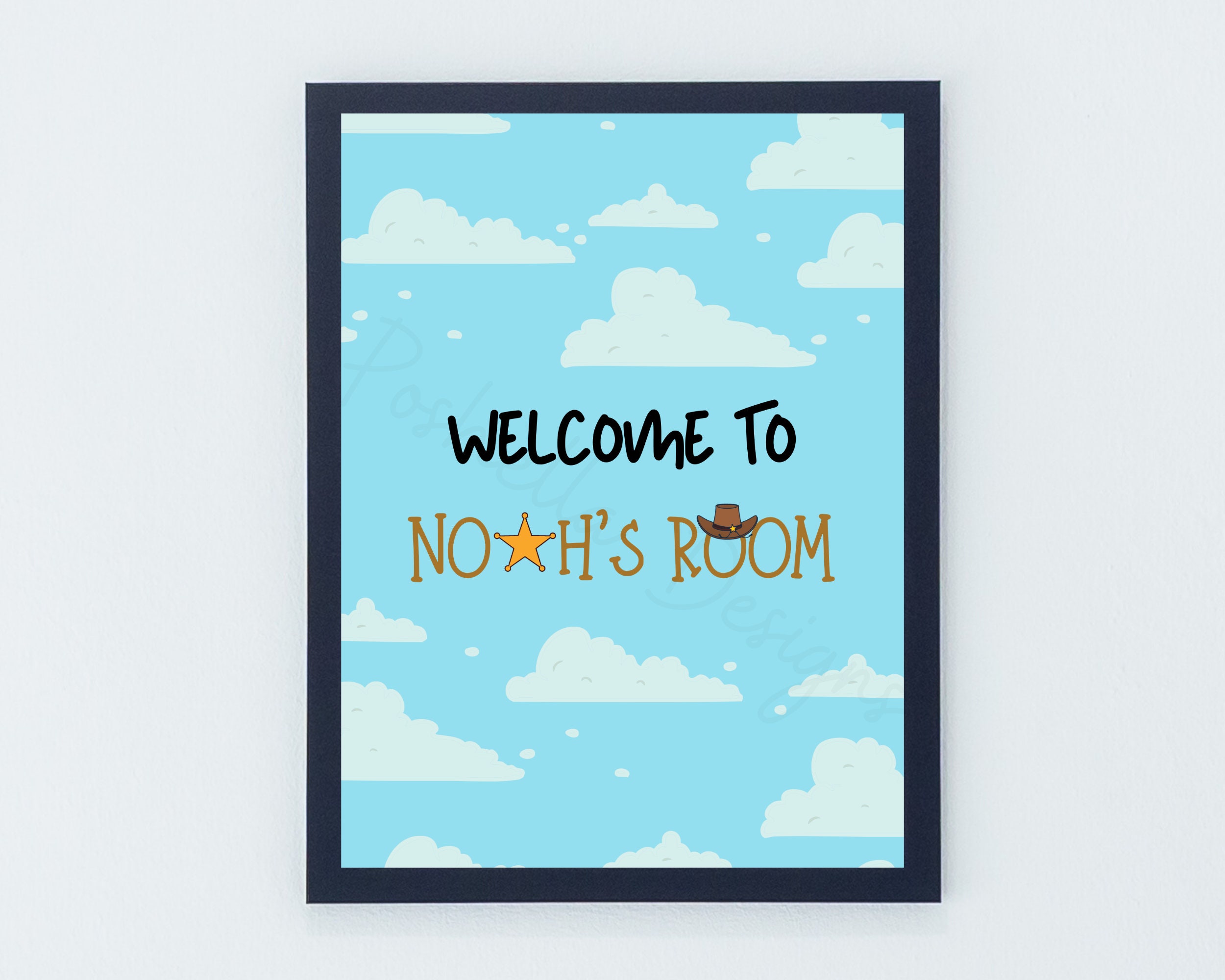 Toy Story Room Sign: Instant Download, Cute Wall Art, Custom Wall Art ...