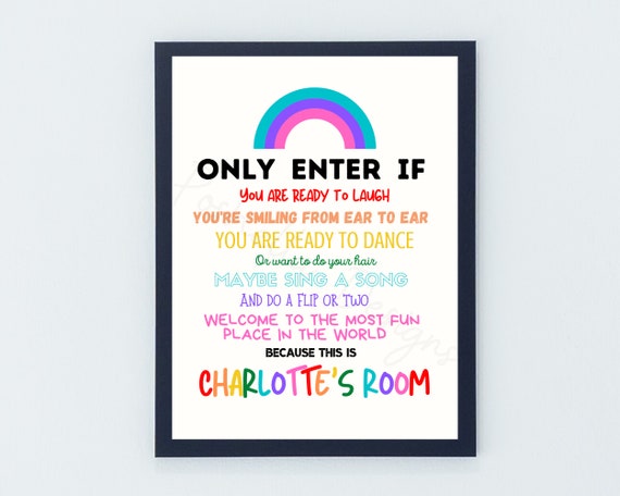 Printable Bedroom Signs